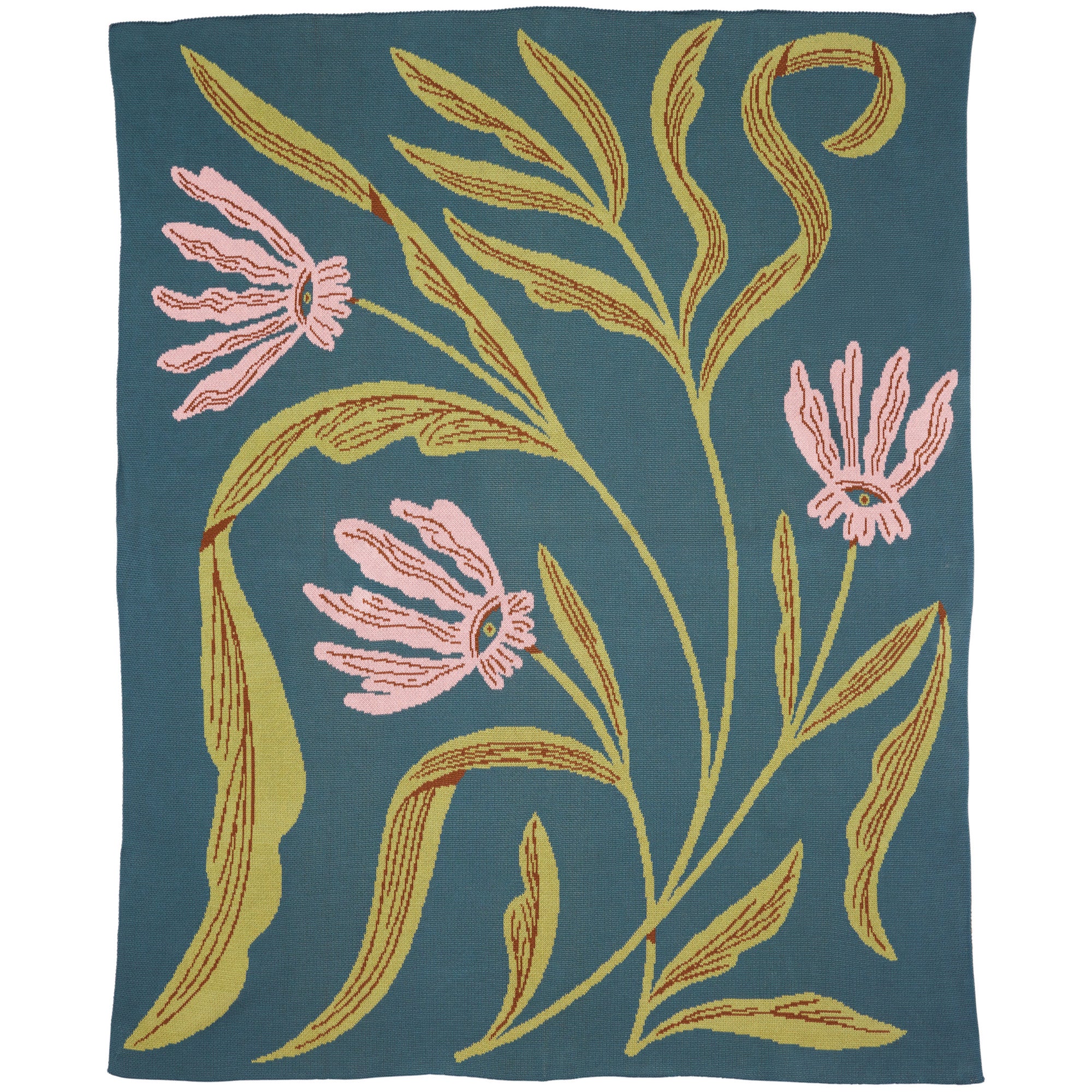 Flora Vision Throw Blanket by Frances MacLeod – Biquette