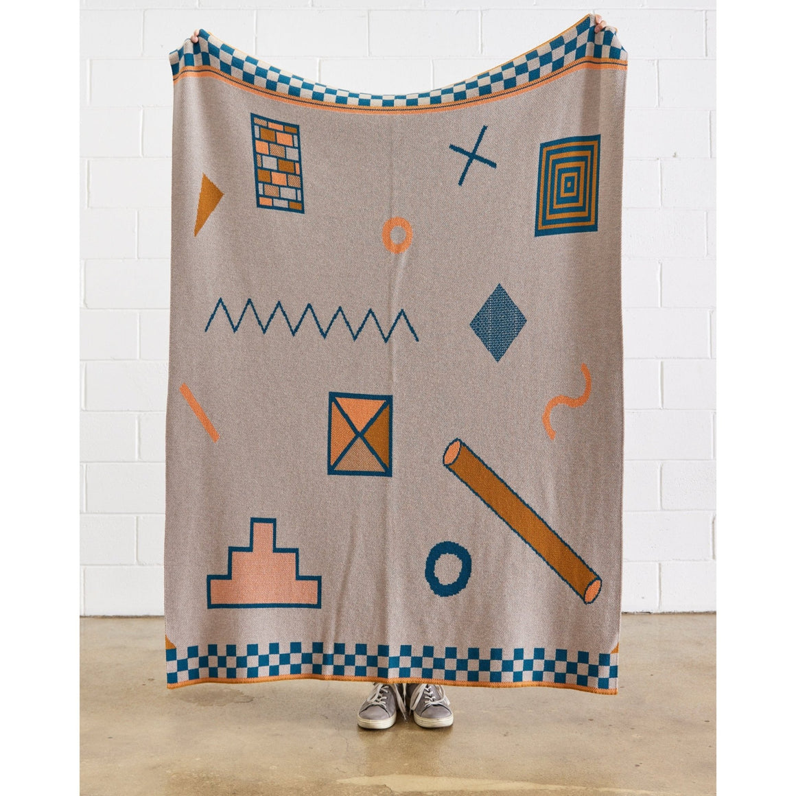 Throw Blanket | Shapes by Kim Mullis – Biquette